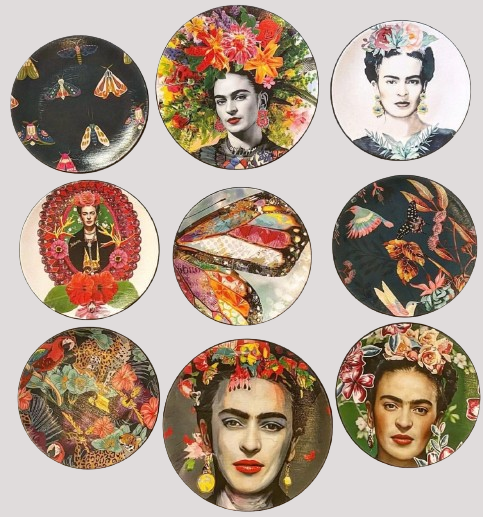 Frida kahlo wall decorative plates – Couch Furniture